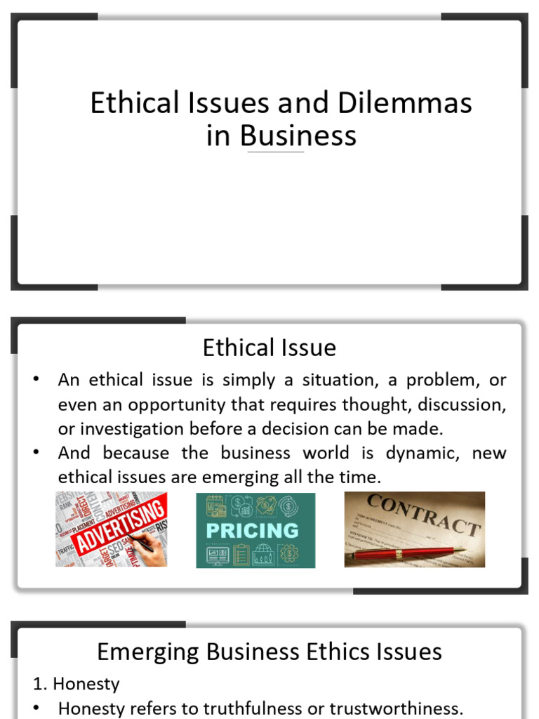 Key Ethical Issues in Business | PDF | Justice | Crime & Violence