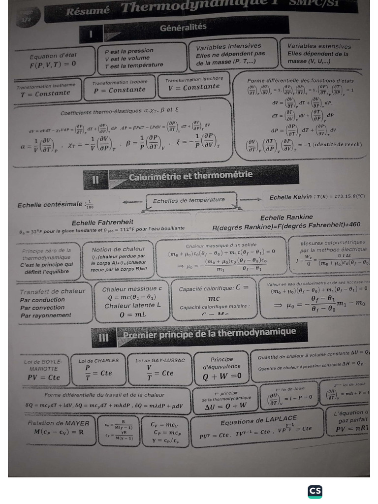 Resume Thermod | PDF