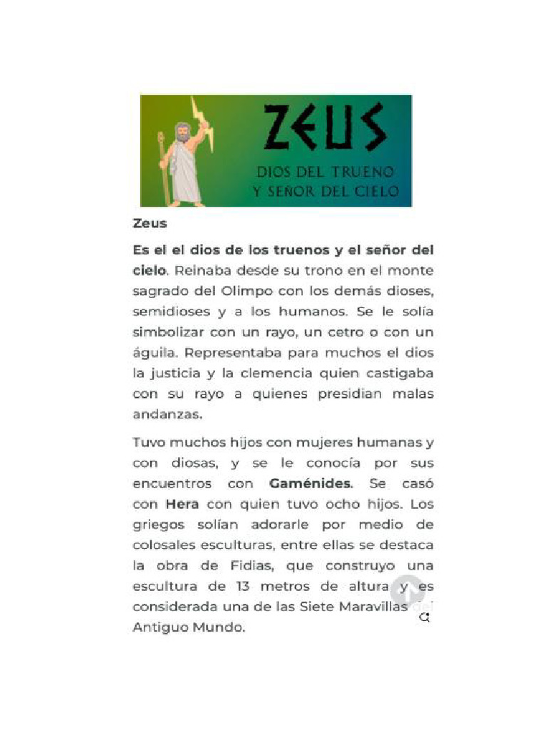 Zeus | PDF