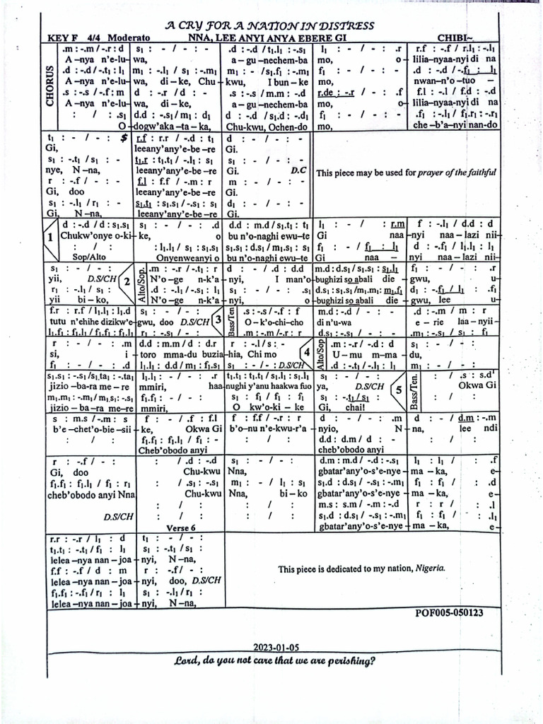 A Cry For A Nation in Distress by Chibi | PDF
