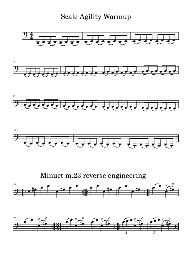 Agility Scale and Minuet M 23 | PDF