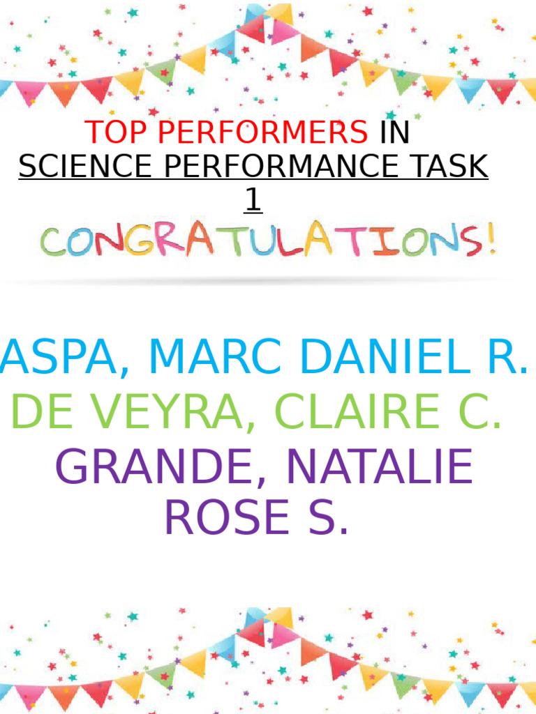 Top Performers | PDF