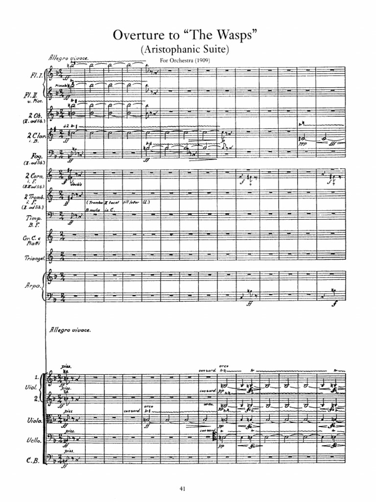 Overture Wasps Full Score | PDF