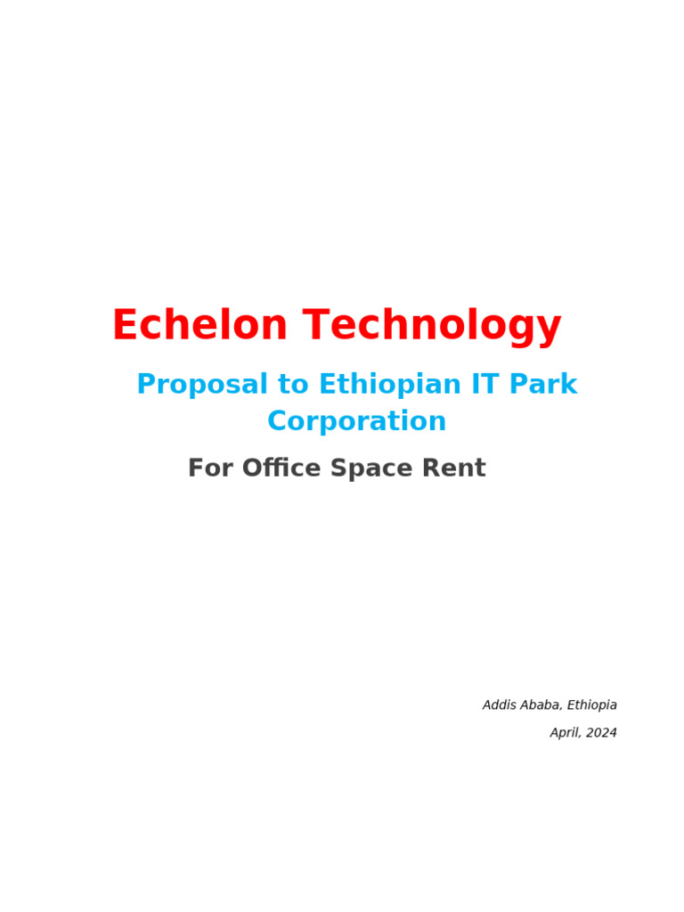 Echelon Technology Business Proposal Final v.0 | PDF | Outsourcing ...