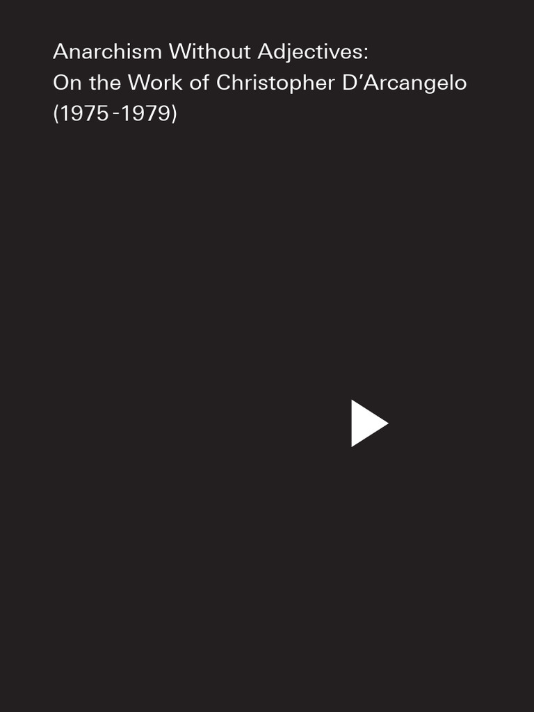 D'Arcangelo's Anarchism in Art (1975-1979) | PDF