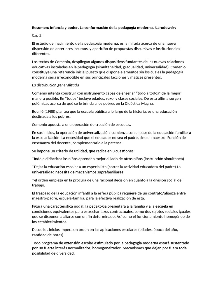 Pedagogía Moderna: Comenio y Universalidad | PDF | Escuelas | Pedagogía