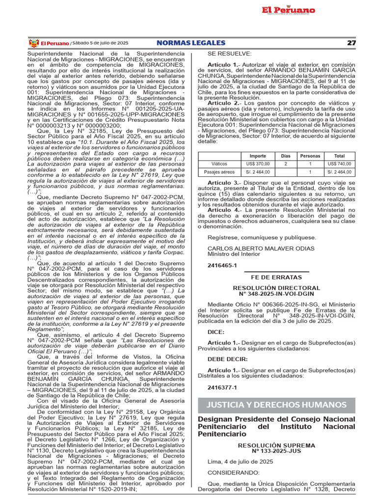 INPE Paredes Yataco | PDF | Regulación | Ejecutivo (gobierno)