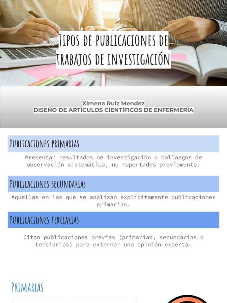 Tipos de Publicaciones | PDF