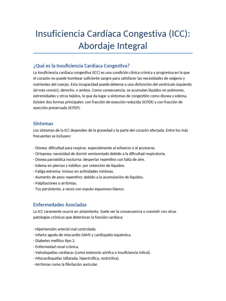 Guía Completa sobre Insuficiencia Cardíaca | PDF | Insuficiencia ...
