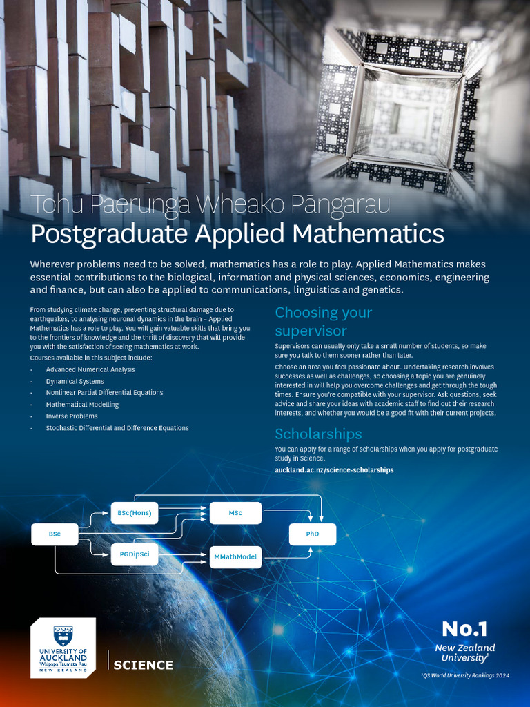 Applied Mathematics at Auckland University | PDF | Data Science ...