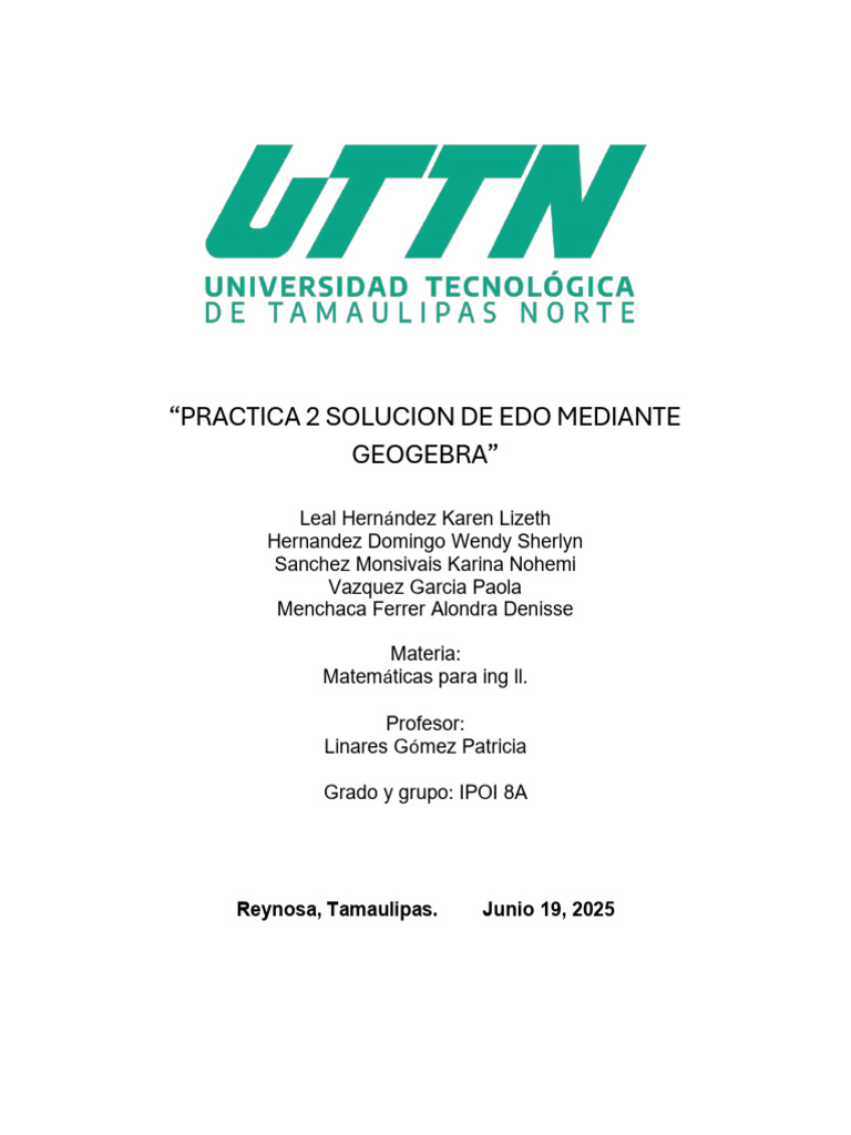 Práctica 2 Geogebra | PDF