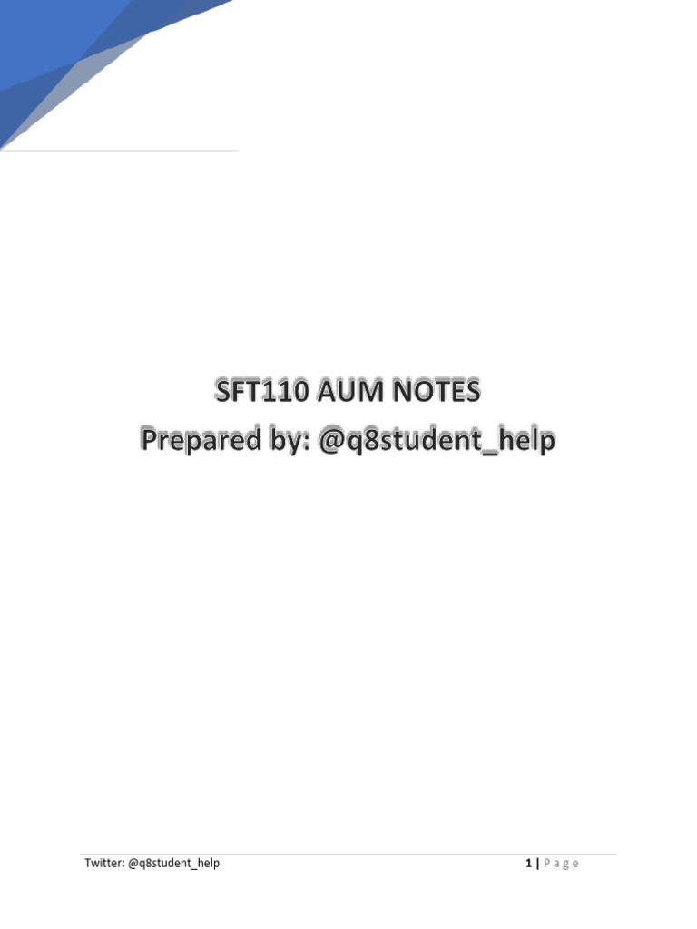 SFT110 Aum - Mid | PDF