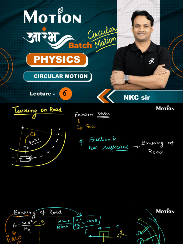 Circular Motion Lec 06 NKC Sir | PDF