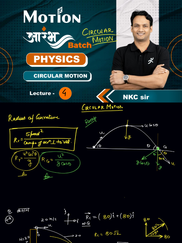 Circular Motion Lec 04 NKC Sir | PDF