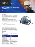 3M Disposable Respirator 1860, 1860S, N95: Technical Data Sheet | PDF ...