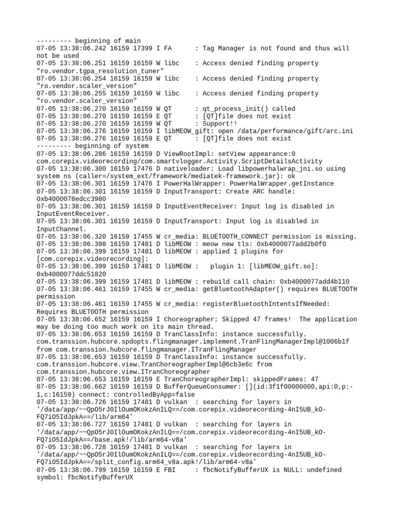Logcat 1751701086161 | PDF | Software Engineering | Operating System Families