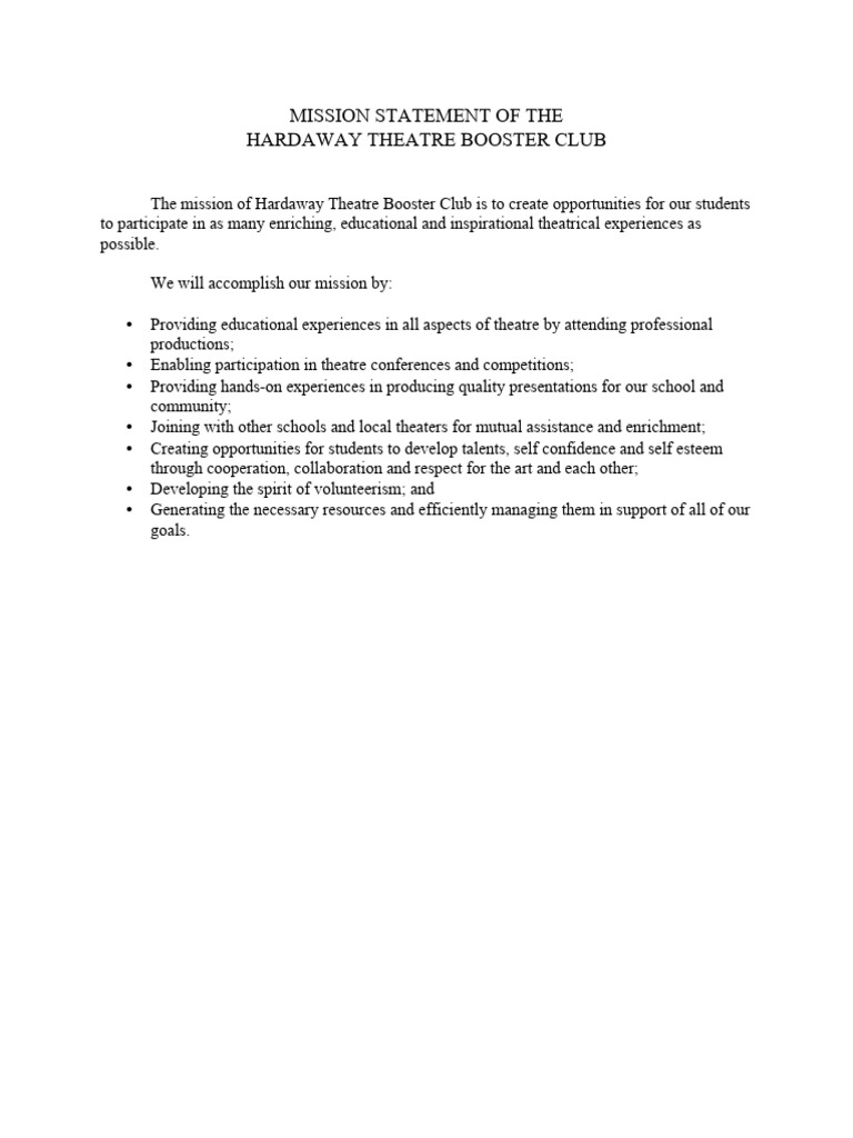 HHS Booster Mission Statement Constitution and ByLaws-1 | PDF | Board Of Directors | 501(C ...