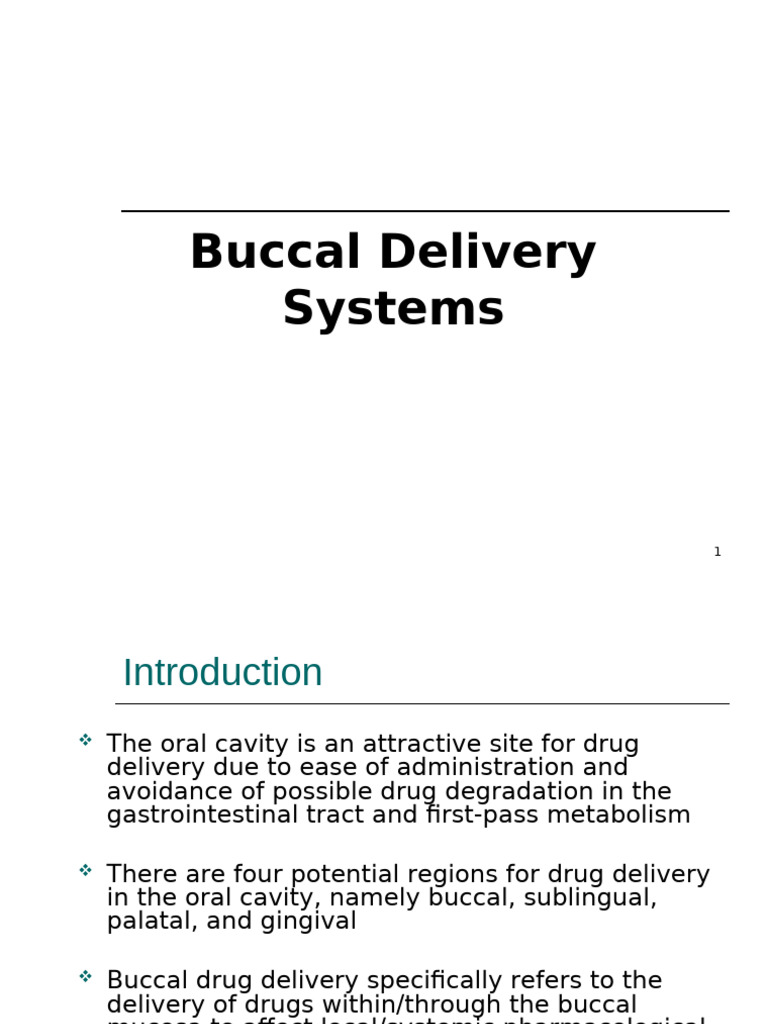 10 - Buccal Delivery Systems | PDF | Thiol | Medicinal Chemistry