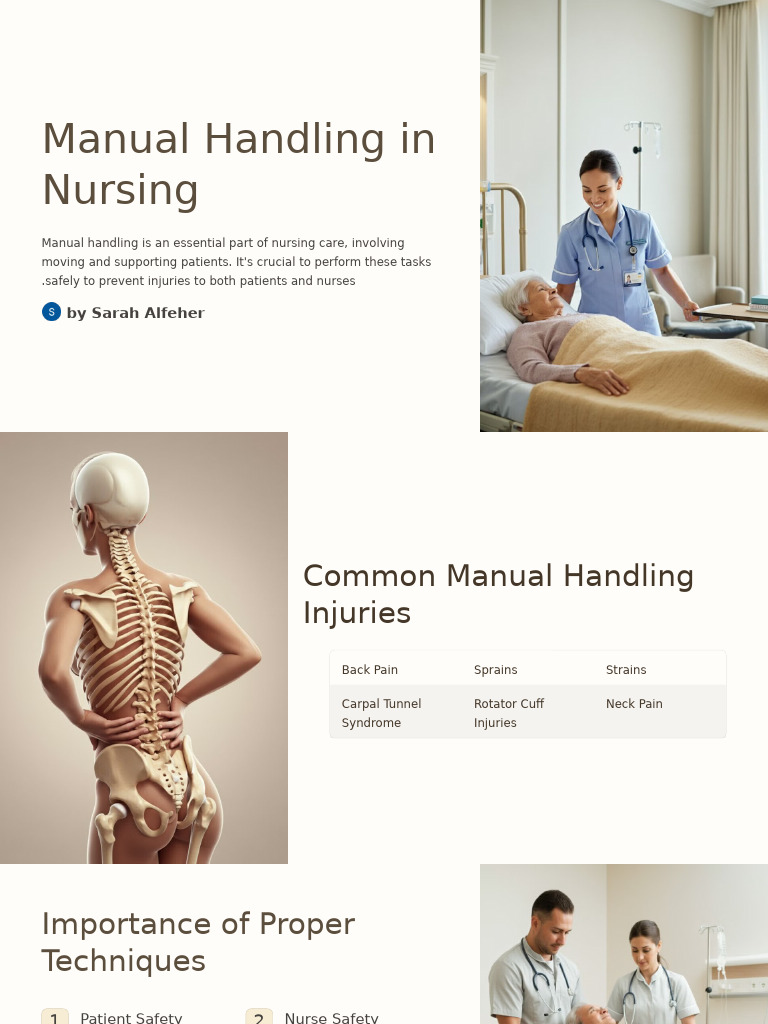 Manual Handling in Nursing | PDF | Nursing