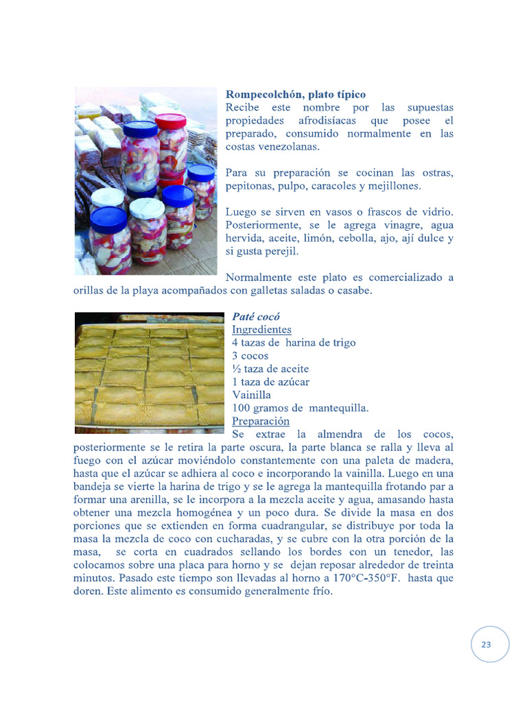 Rompe Colchon y Pate Coco | PDF