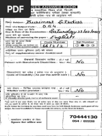 CBSE Class 10 Answer Book Answer Sheet Front Page Sample 2025 | PDF