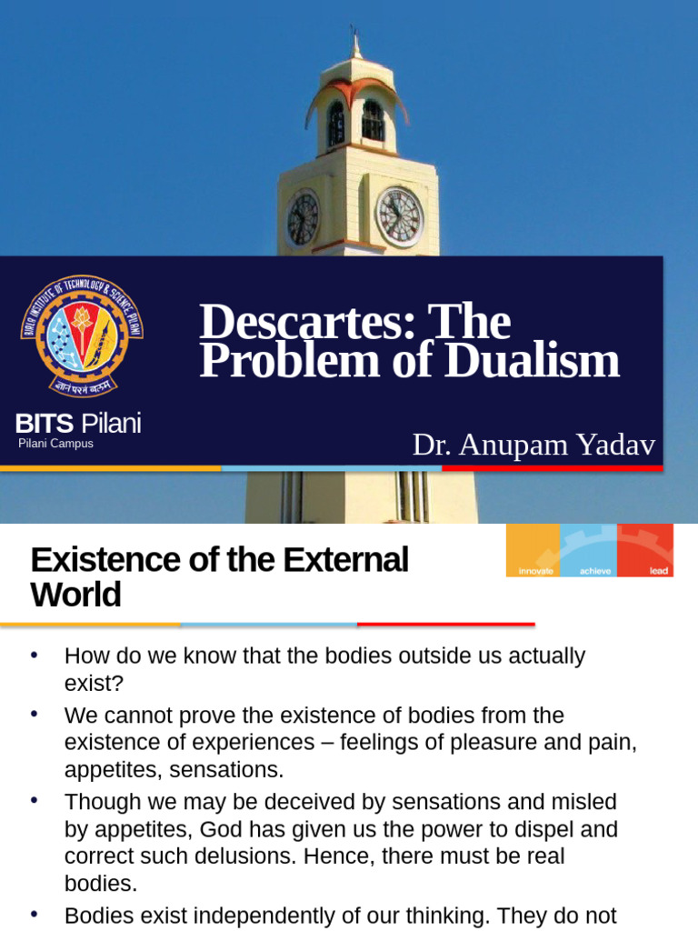 Descartes External World and Mind-Body Dualism | PDF | Substance Theory ...