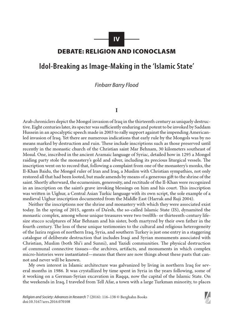 Iconoclasm and Cultural Destruction in IS | PDF | Idolatry | Quran
