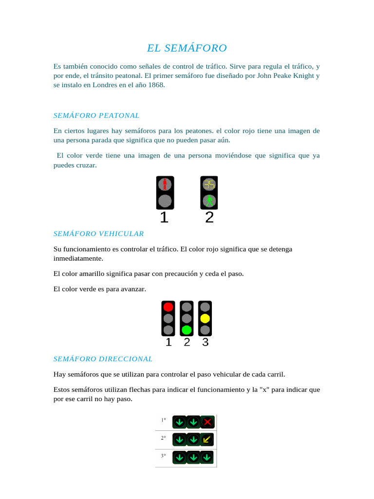 Funciones del Semáforo y su Uso | PDF