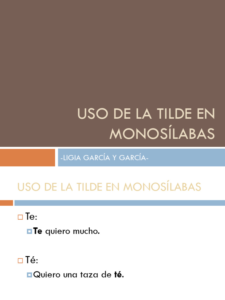 Uso de La Tilde1 | PDF | Lingüística | Fonética