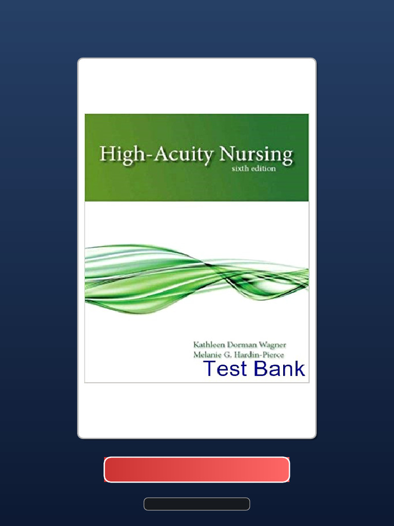 Complete Bundle High Acuity Nursing 6th Edition Wagner | PDF ...