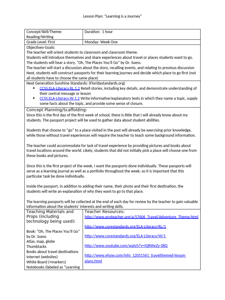 Concept Planning/Scaffolding | PDF | Teachers | Lesson Plan
