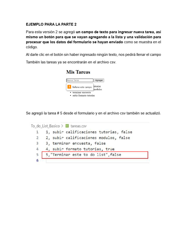 Ejemplo To Do List | PDF