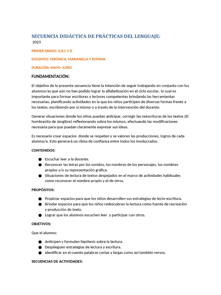 El Hombrecito de Jengibre 3° | PDF