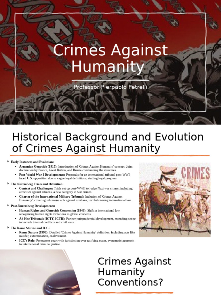 Classes 17-18 - Crimes Against Humanity | PDF | Crimes Against Humanity ...