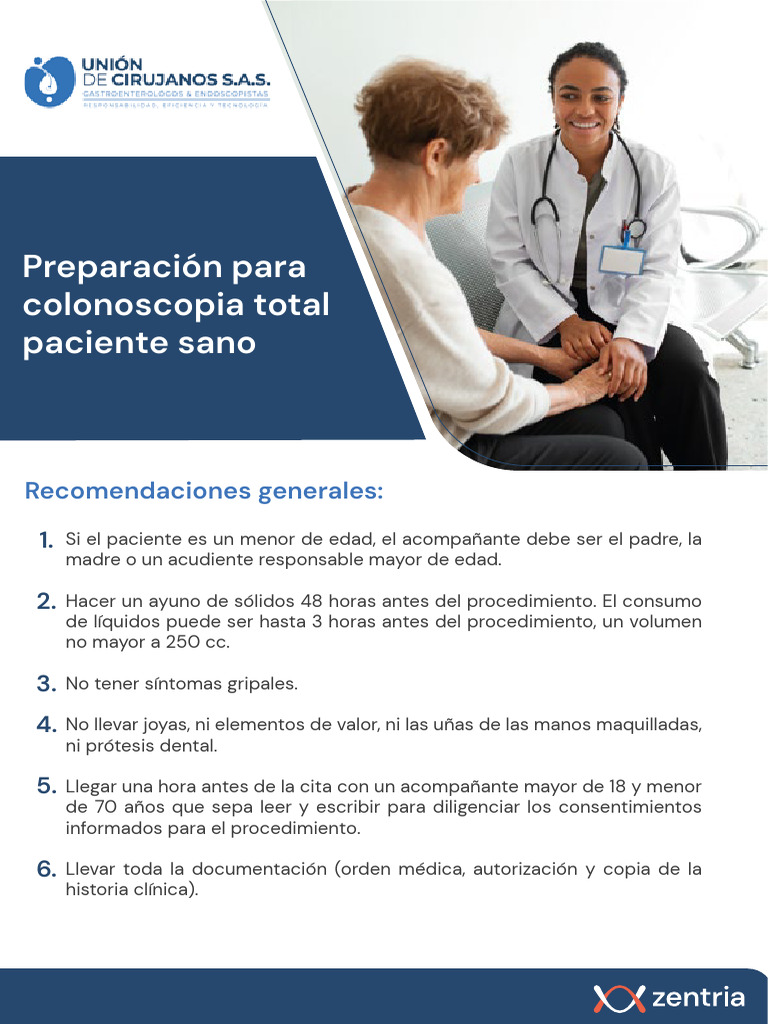 UDC - Preparación para Colonoscopia Total Paciente Sano (Modificado ...