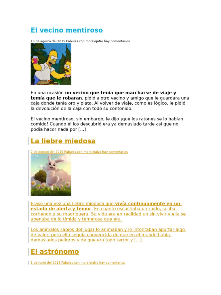 El Vecino Mentiroso | PDF