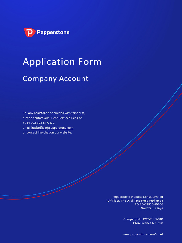 Corporate Application Form for Kenya | PDF | Privacy | Risk