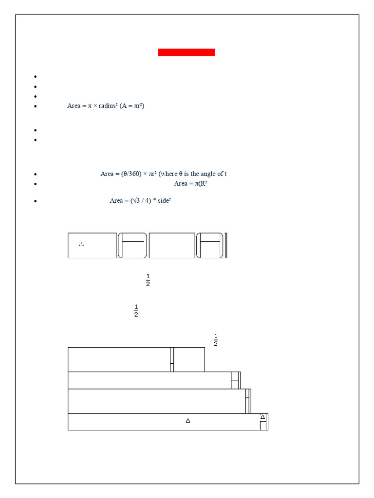 Formula Aptitude | PDF | Area | Trigonometric Functions