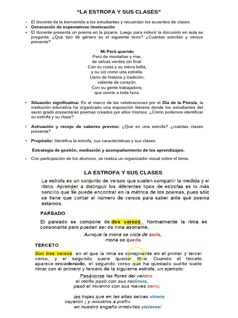 Estrofas y Rimas para Niños | PDF | Poesía | Fonética