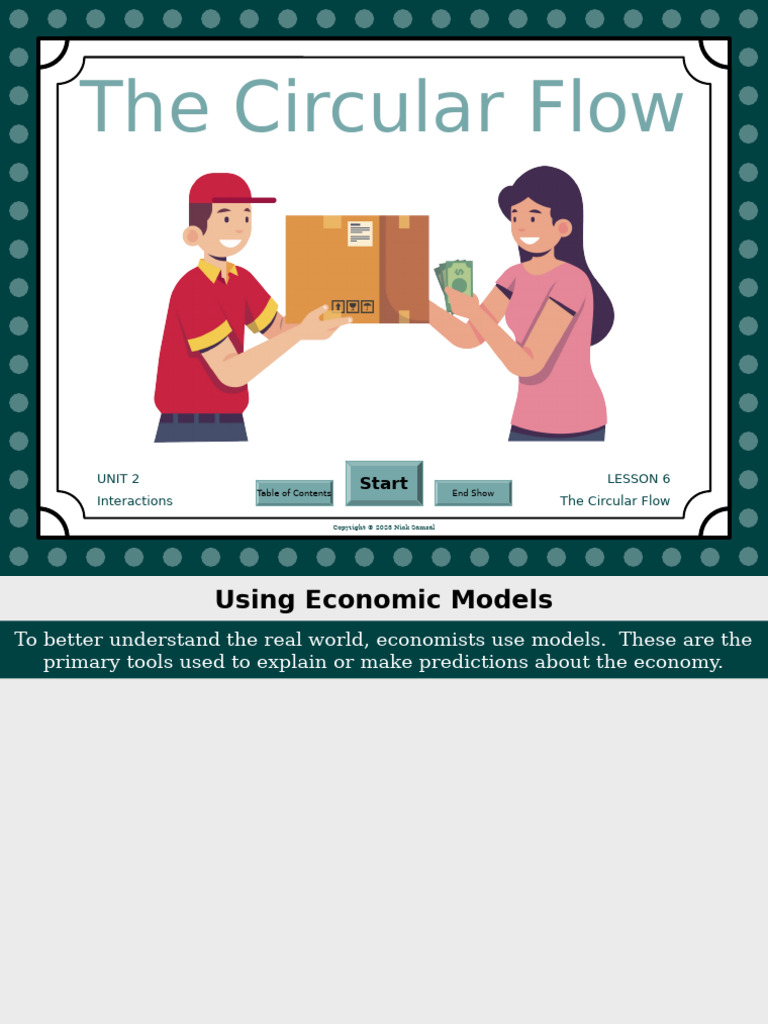 The Circular Flow Slides For Canvas | PDF | Taxes | Income