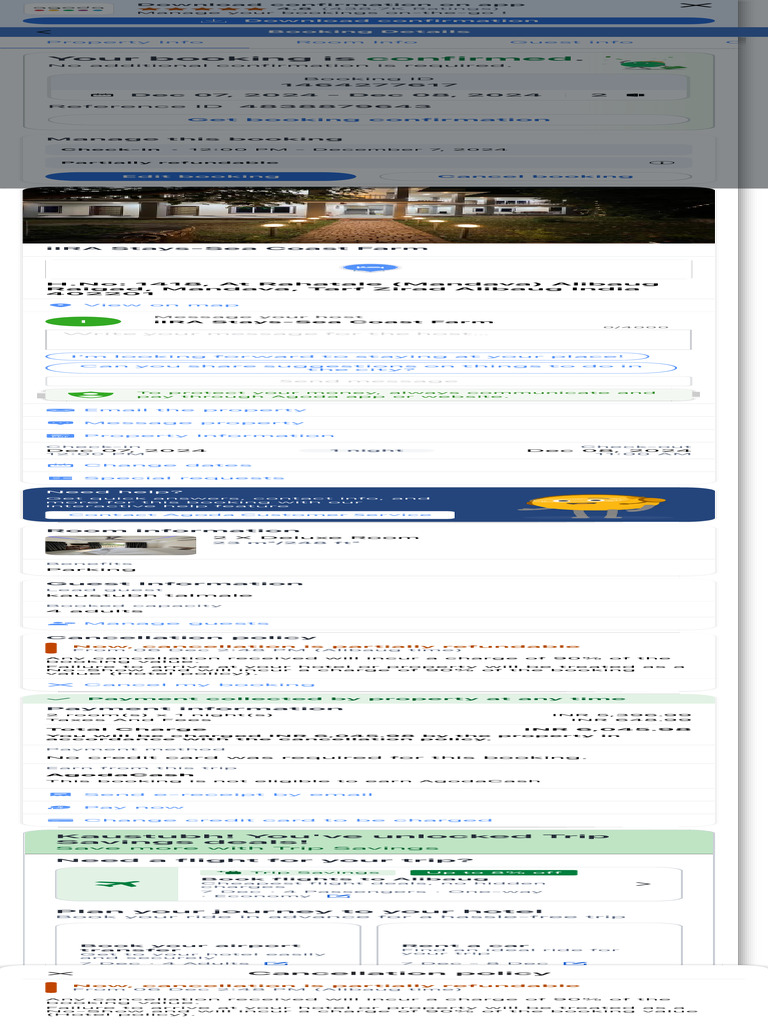 Agoda - Booking Details - Hotels | PDF | Credit Card | Payments