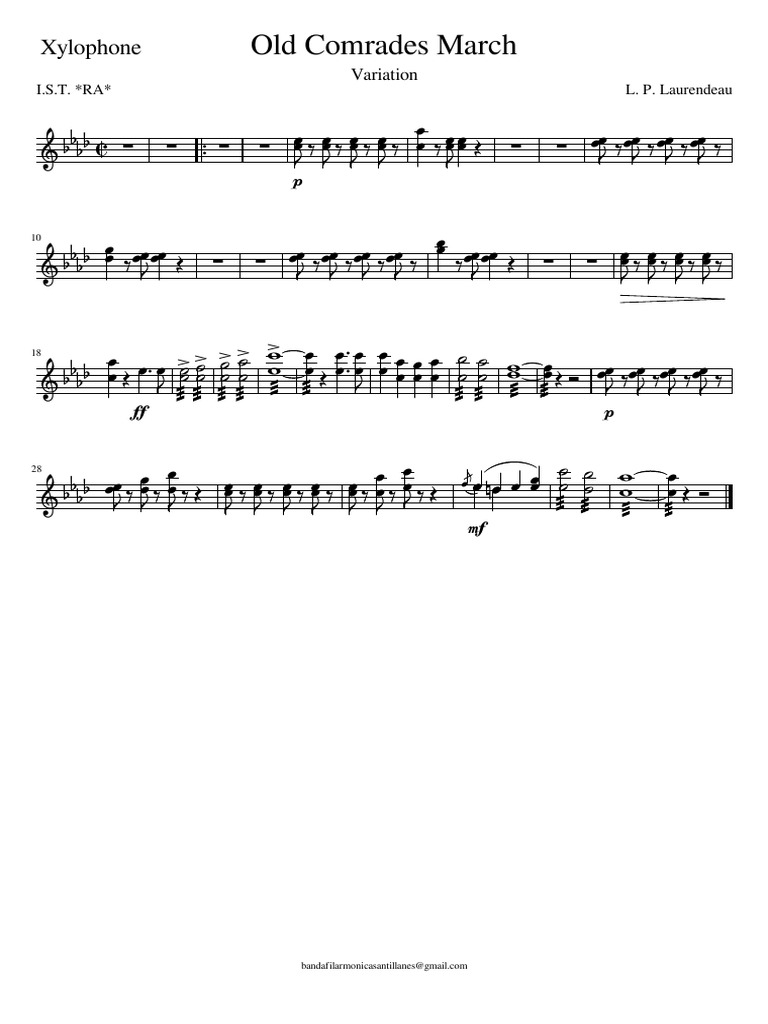 Old Comrades Xylophone | PDF