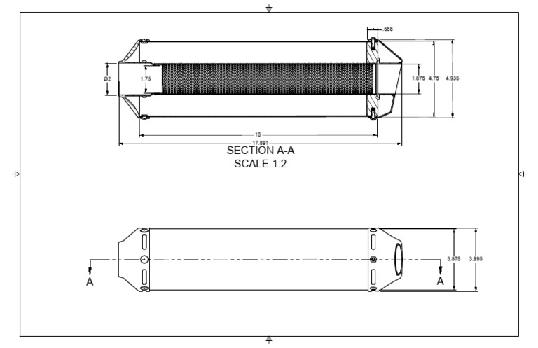 Slasher Muffler Drawing v1 | PDF