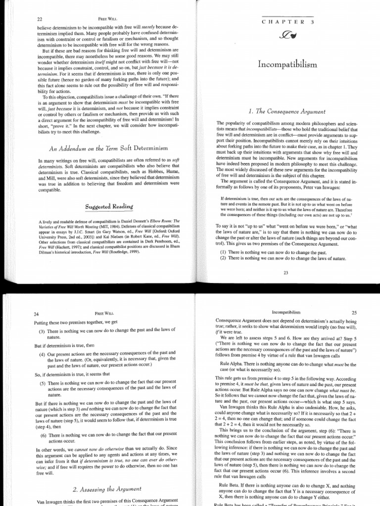 Incompatibilism by Robert Kane | PDF