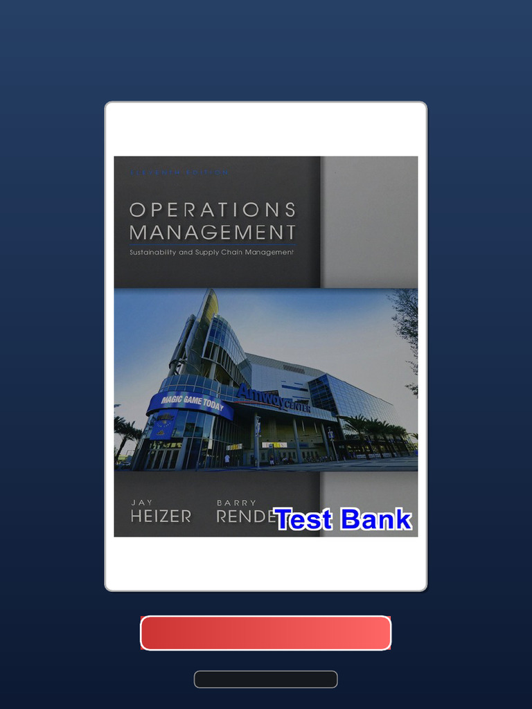 Complete Bundle Operations Management 11th Edition Heizer | PDF | Operations Management ...