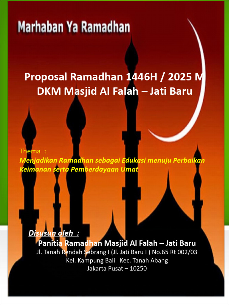 Proposal Ramadhan 2025 - Jilid | PDF