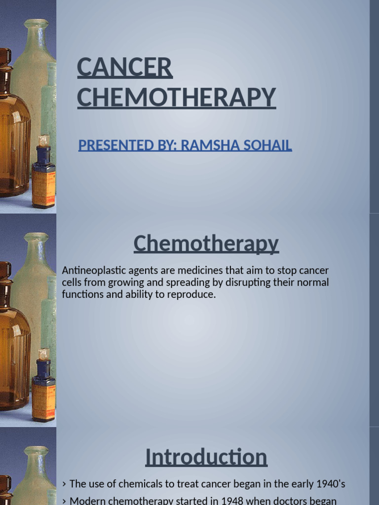 Cancer Chemotherapy | PDF | Chemotherapy | Intravenous Therapy