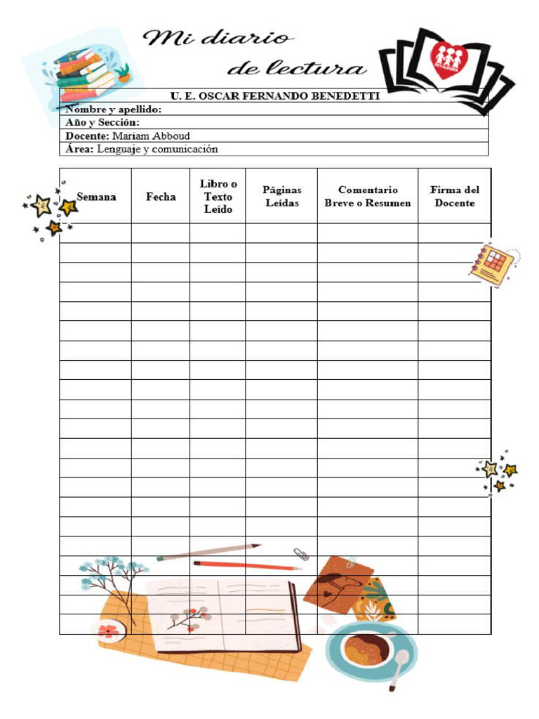 Mi Diario de Lectura | PDF
