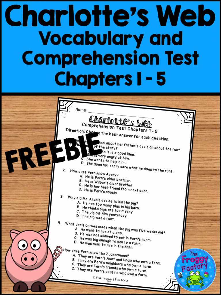 CharlottesWebTestChapters15FREEBIE 1 | PDF