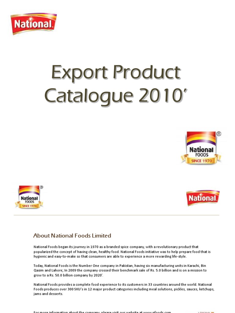 National Foods Product Catalogue 2010 | PDF | Curry | Pickling